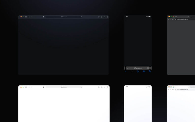 Apple iOS Browser Mockups - Freebiesbug