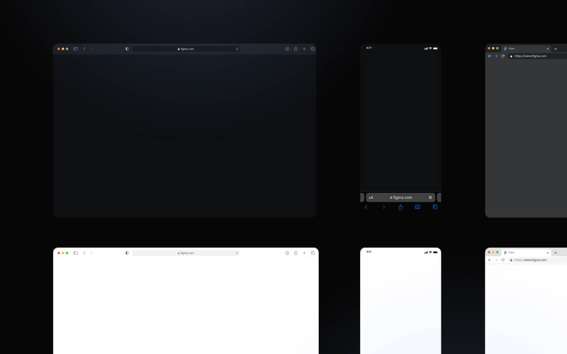 Apple iOS Browser Mockups - Freebiesbug