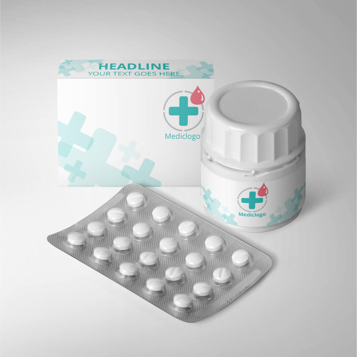 Medical Packaging Mockup - Free PSD - Freebiesbug