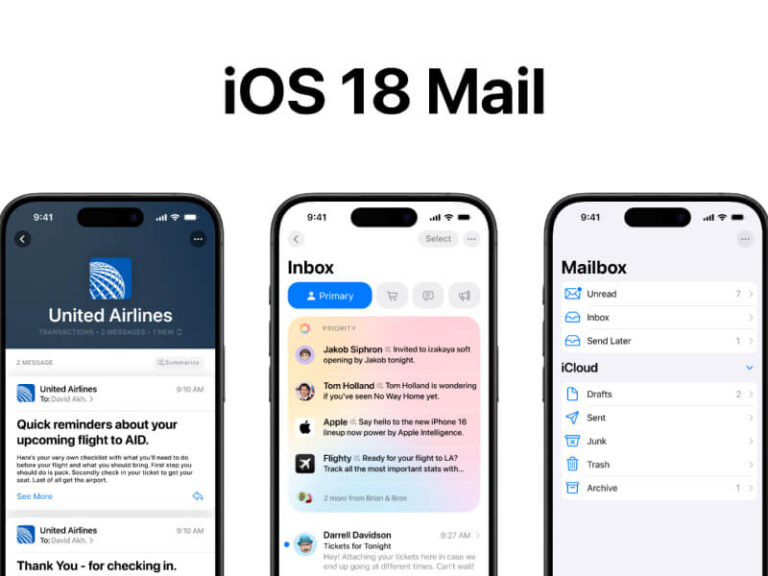 Apple Mail iOS App - Figma UI Kit - Freebiesbug