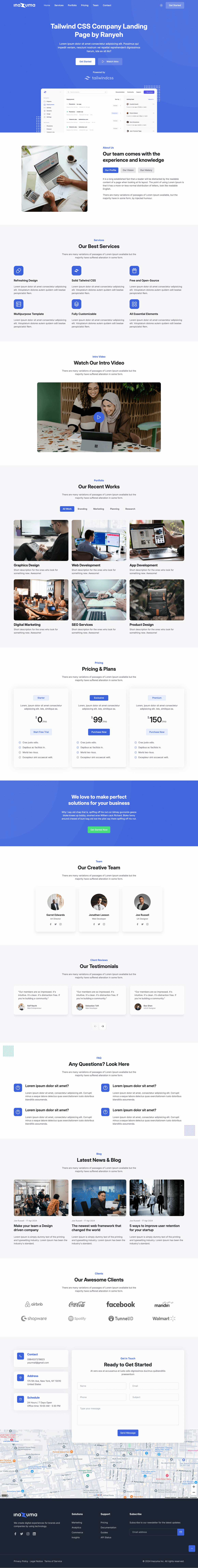 Tailwind CSS Template for Digital Agency - Freebiesbug