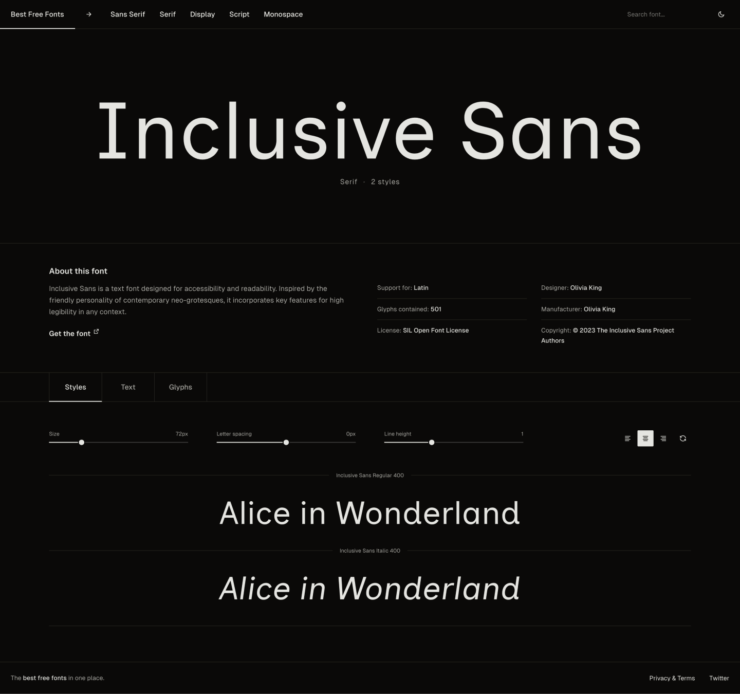 Inclusive Sans: Free Font Focused on Accessibility - Freebiesbug