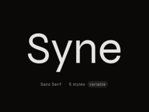 Syne: Free Sans Serif Font in 5 Styles - Freebiesbug